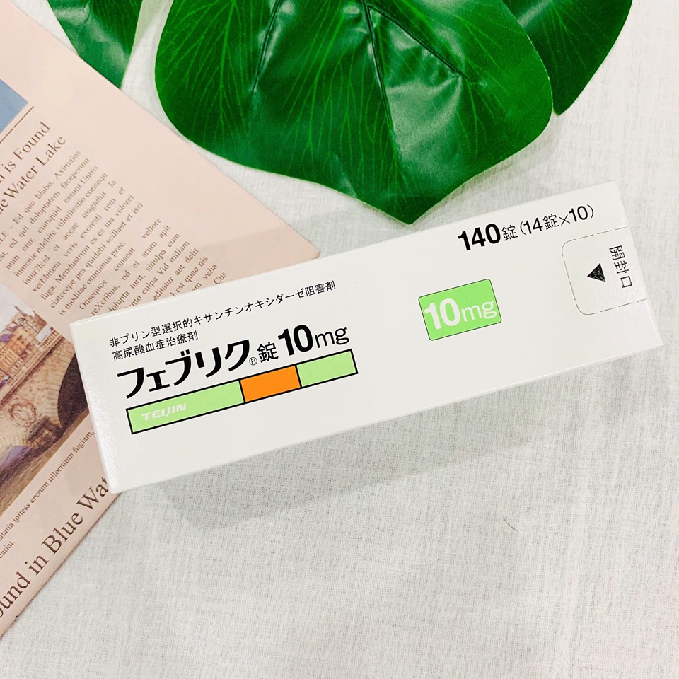 VIÊN UỐNG ĐẶC TRỊ GOUT FEBRIK 10MG 140 VIÊN - TakaShop
